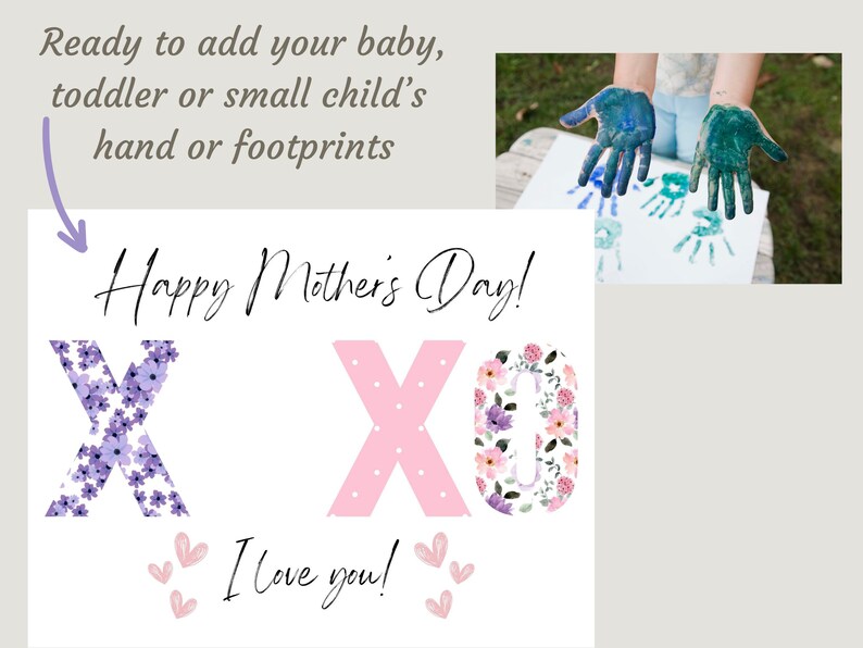 Kids Mother's Day Craft Handprint Gift for Mom | Printable Classroom ...