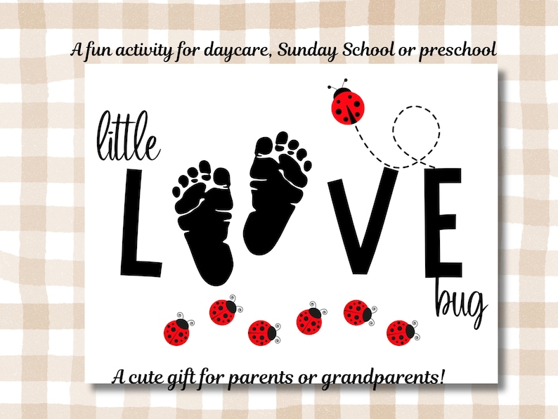 Valentine's Day Handprint Kids Craft Printable, Love Bug Parent Gift ...