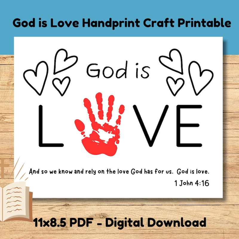 God is Love Craft - Etsy