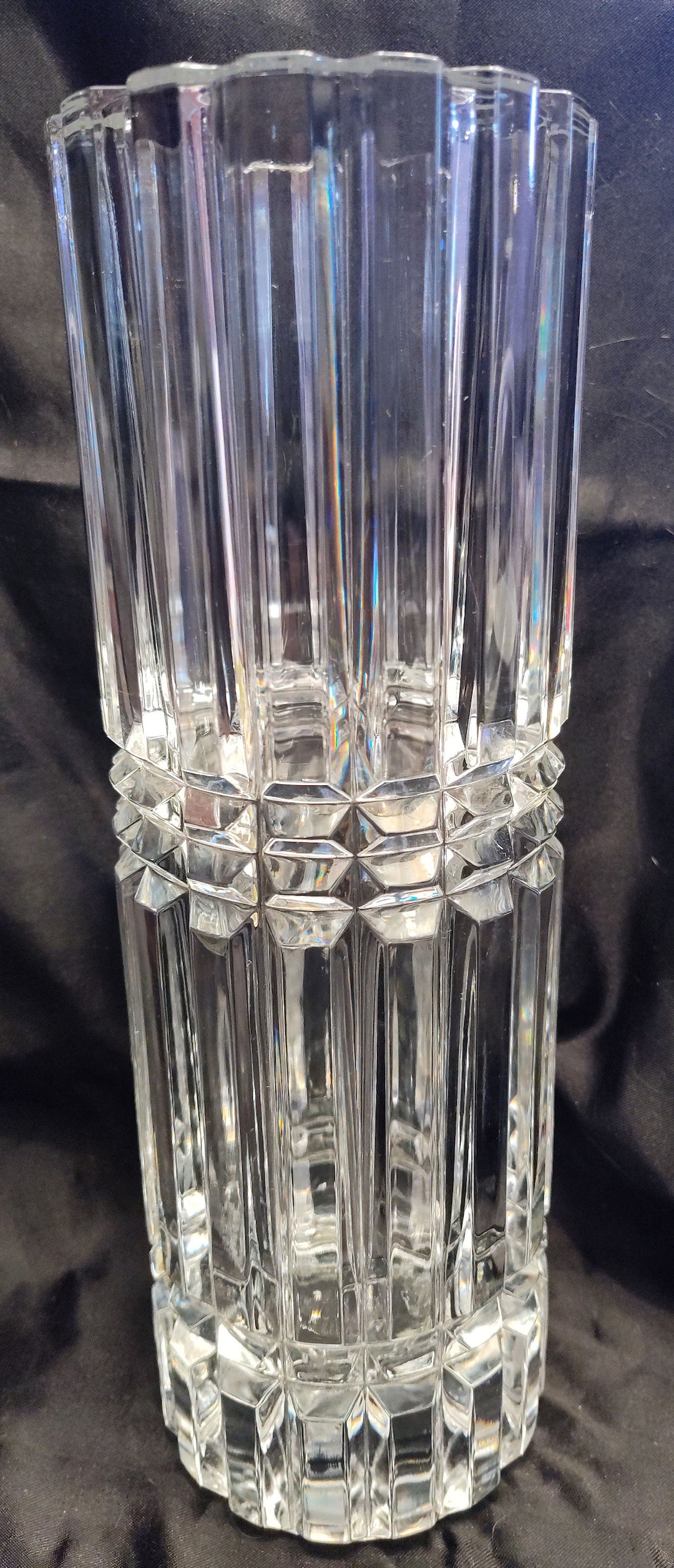 12" French Lead Crystal Vase Cristal D'argues Durand Montparnasse - Etsy