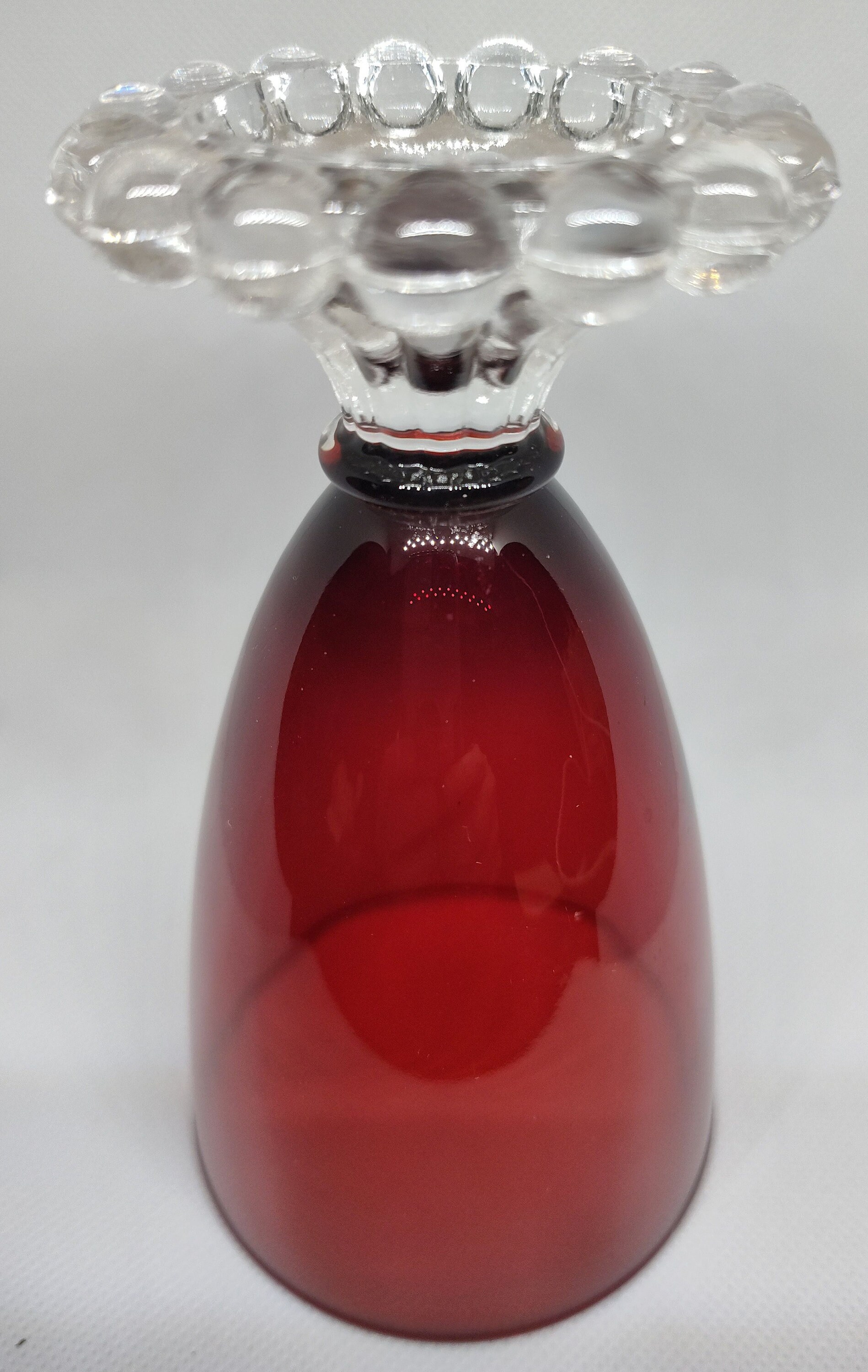 Ruby Red Berwick Boopie 5 3/8" Water Goblet AH - Etsy