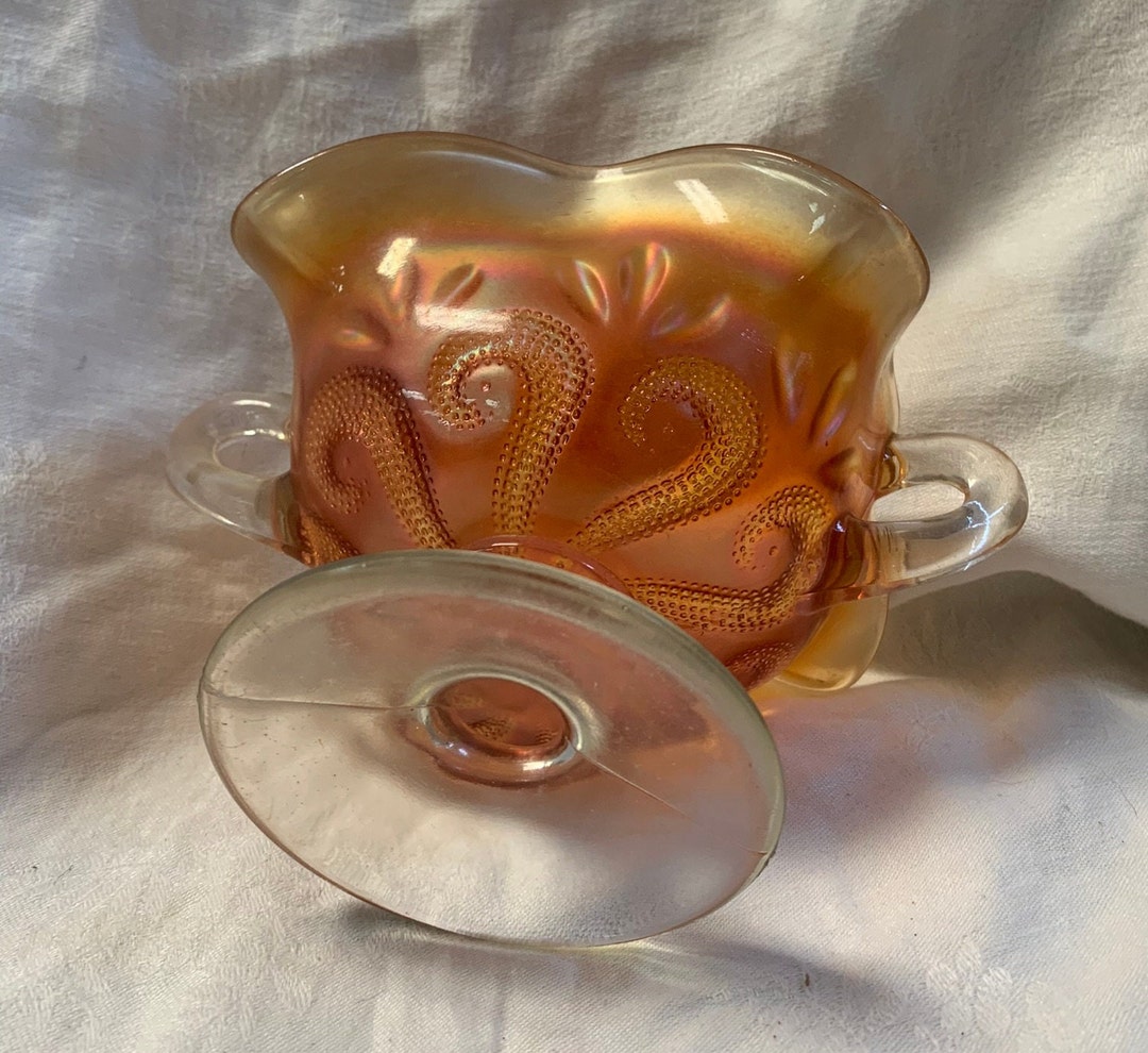 Dugan Marigold Question Mark Bon Bon Bowl W/ 2 Handles - Etsy