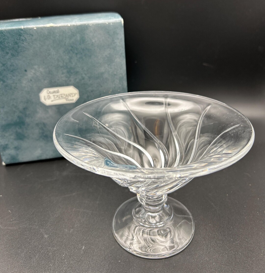 Cristal JG Durand Clerval Compote - Etsy