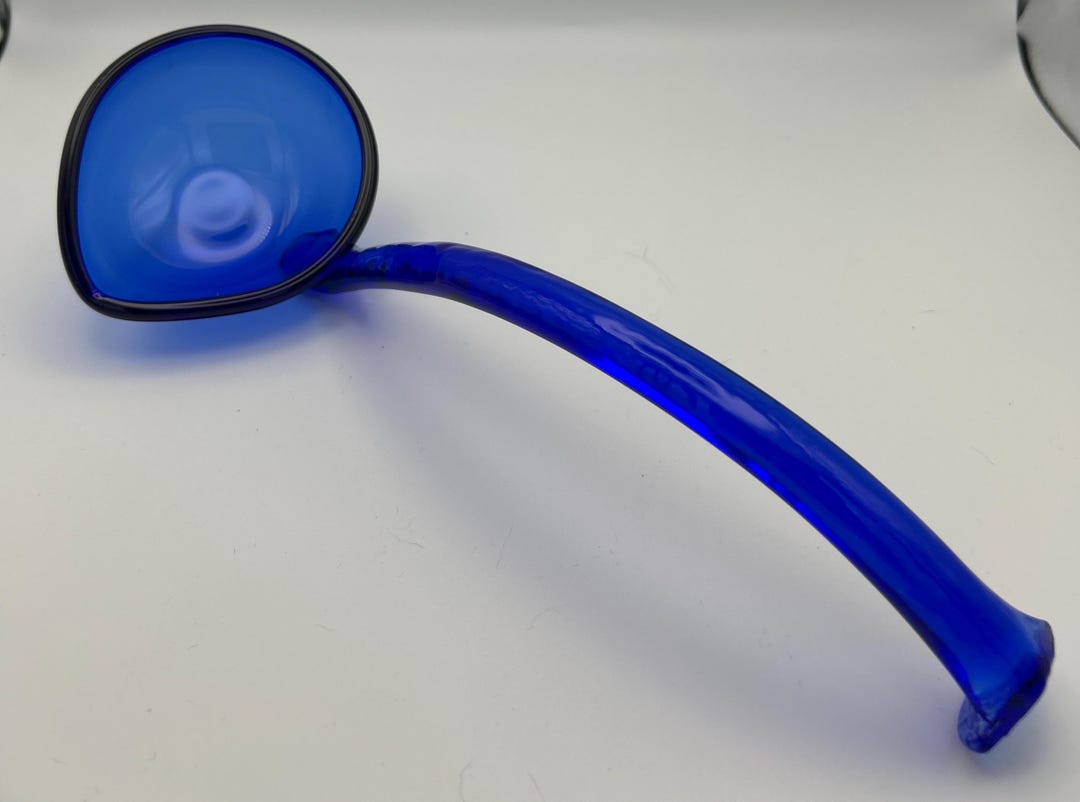 Cobalt Blue Glass Punch Ladle - Etsy