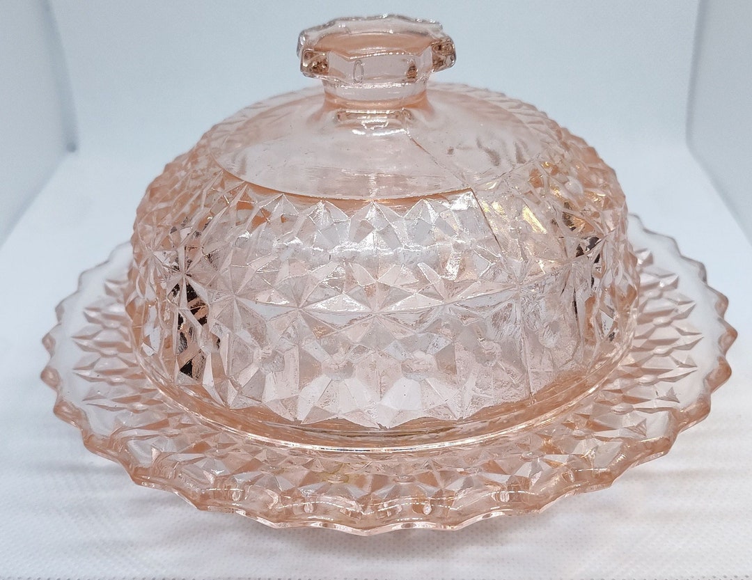 Pink Holiday Buttons Bows Butter Dish With Cover - Etsy