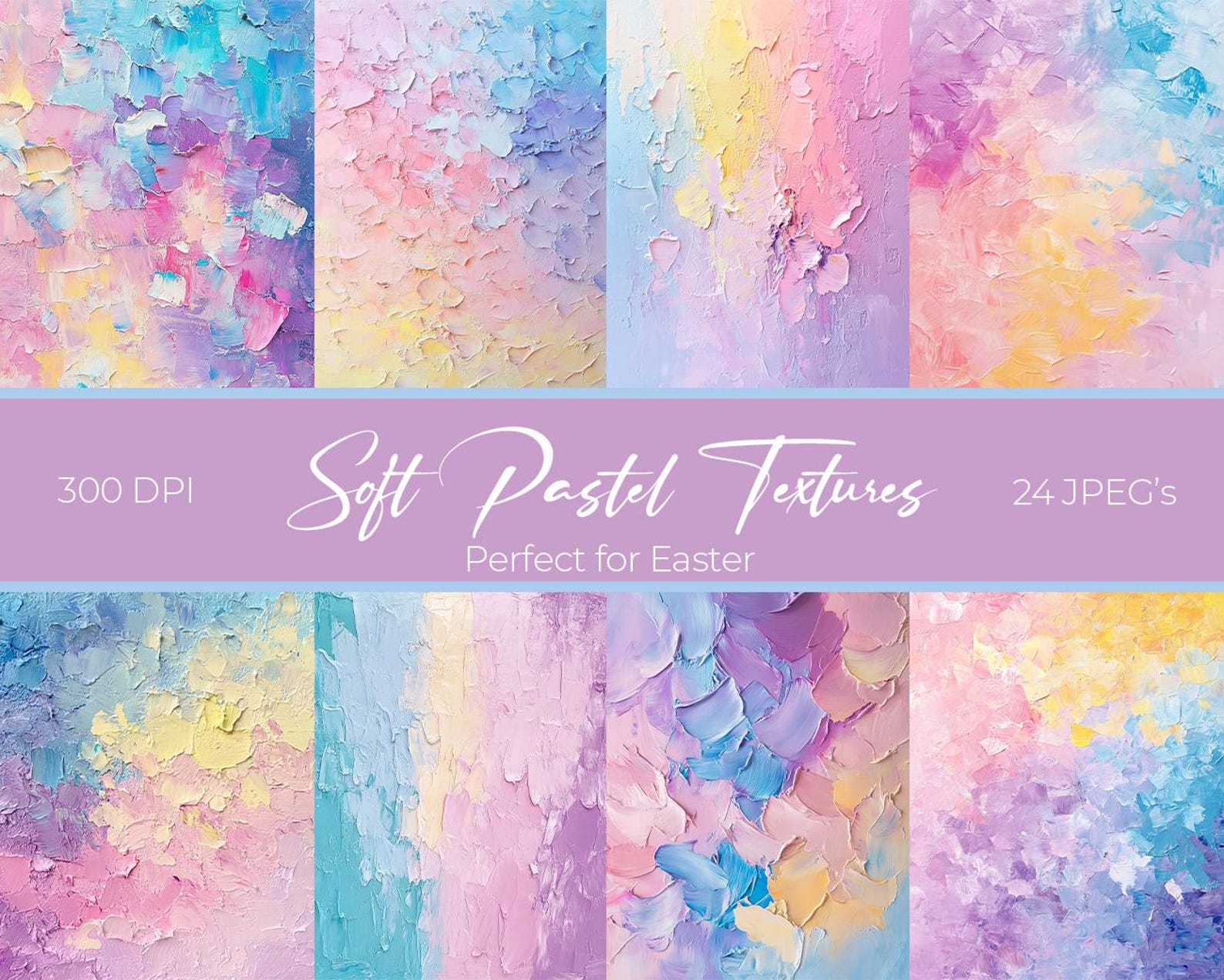 Soft Pastel Textures Digital Paper Pack – Backgrounds for Scrapbooking ...