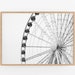 Black and White Seattle Photography, Seattle Ferris Wheel Print Seattle ...