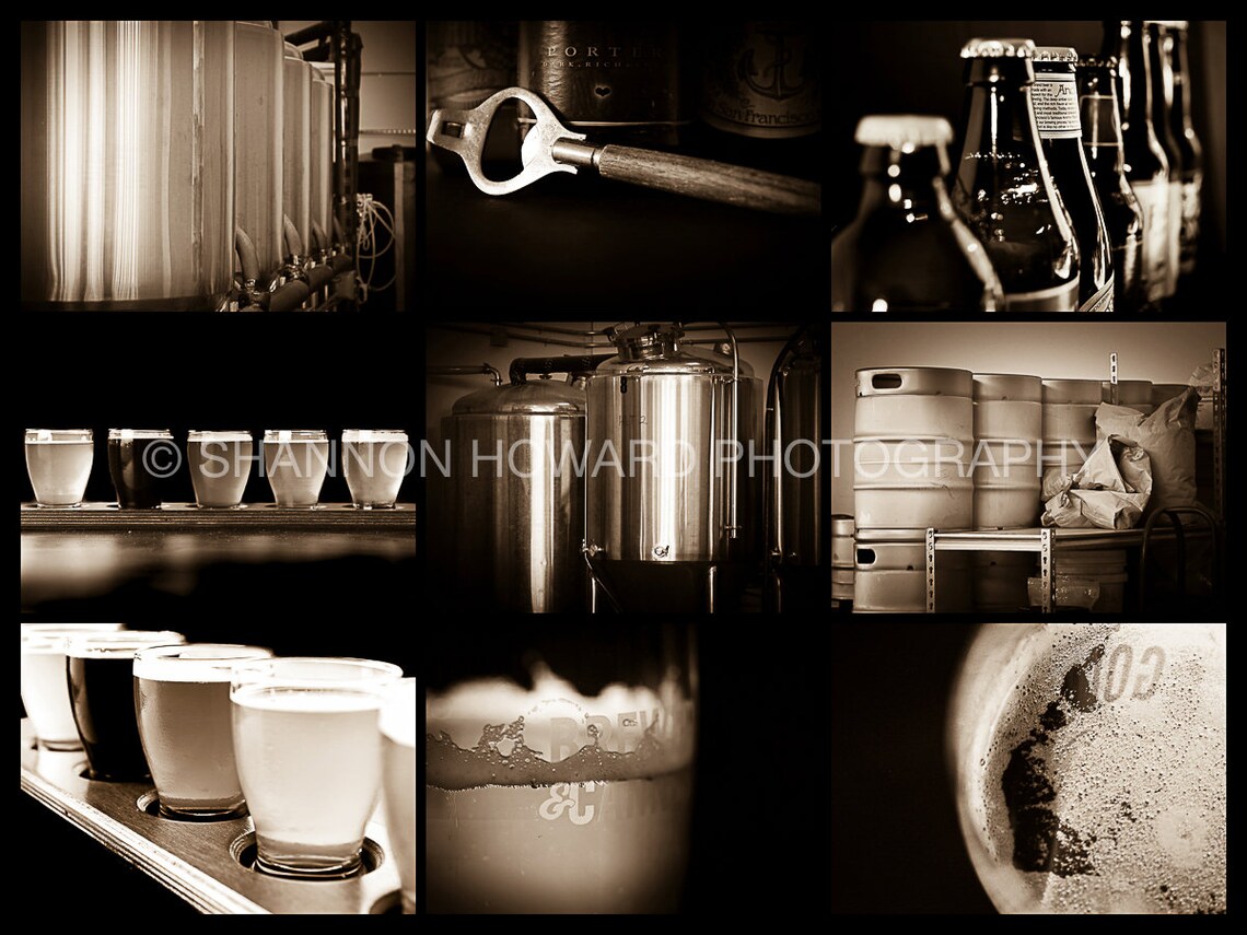 Craft Beer Photography Print Set, Beer Photo Set Brewery Gallery Wall ...