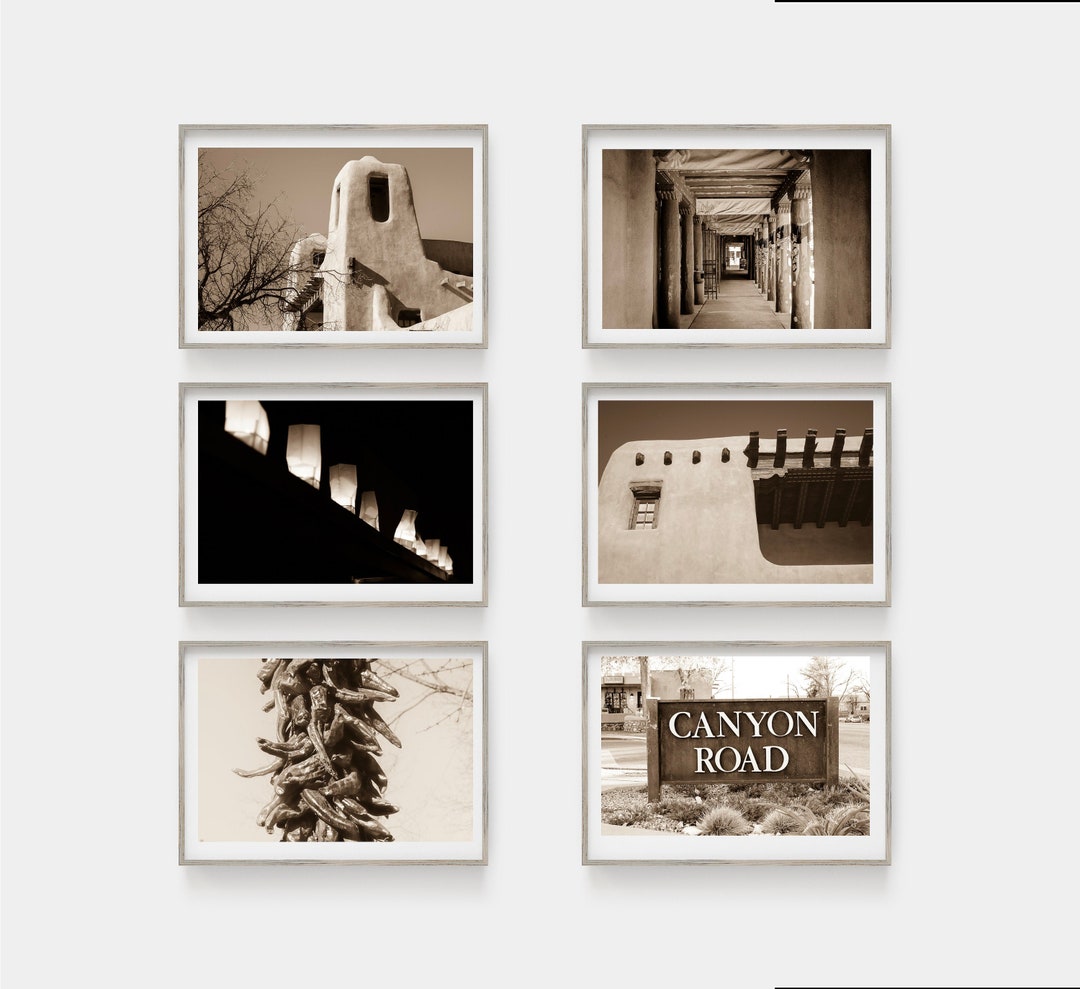 Black and White Santa Fe Photography, New Mexico Art Prints, Canyon ...