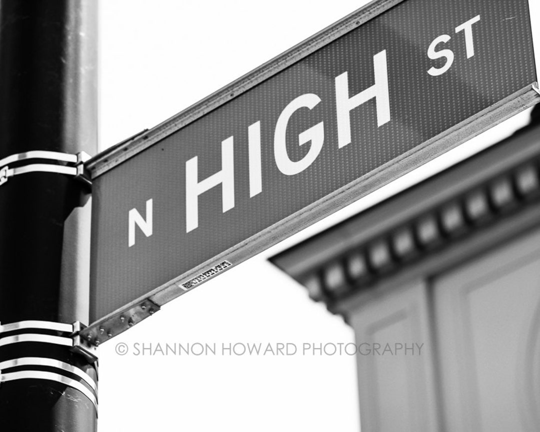 Columbus Ohio Photography, High Street Photo Black and White Short ...