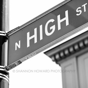 Columbus Ohio Photography, High Street Photo Framed Black and White ...