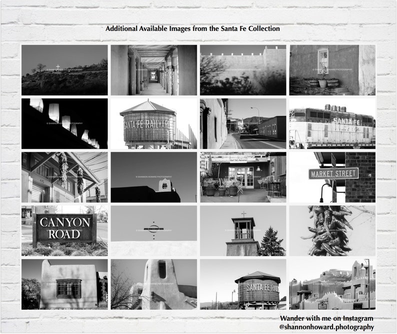 Black and White Santa Fe Photography New Mexico Art Prints - Etsy