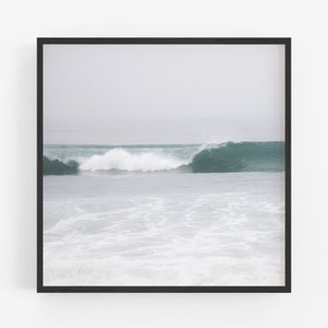 Wave Photography, Ocean Print, Soft Beach Photography California Surf ...