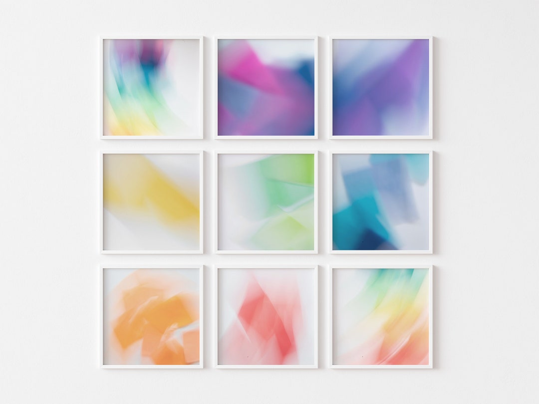 Abstract Chakra Art Print Set, Yoga Photography, Balance, Energy ...