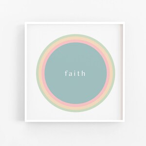 Faith PRINTABLE Art Print | Pretty Modern Have Faith Poster Office ...