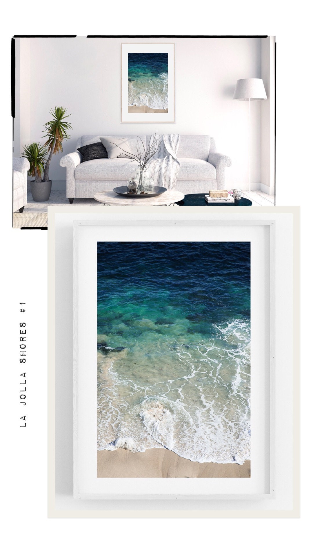 Aerial Beach Photography Art Print Ocean Wall Art Waves La | Etsy