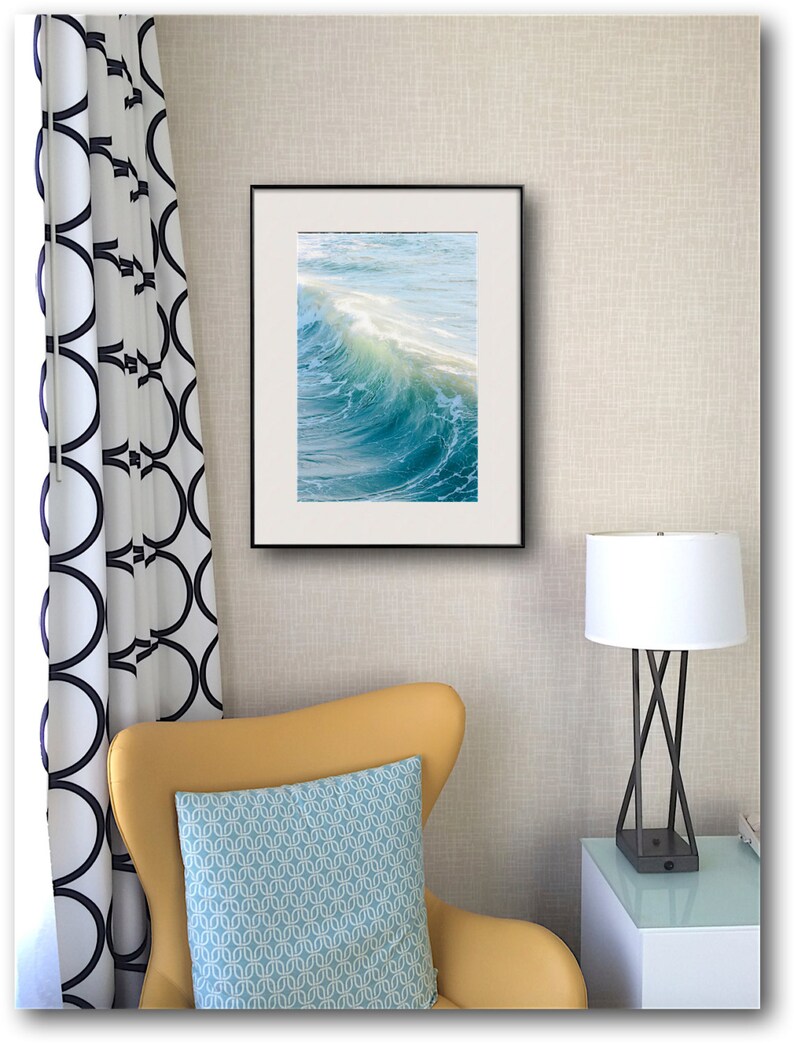 Wave Photography Pretty Beach Decor Ocean Water Nautical | Etsy