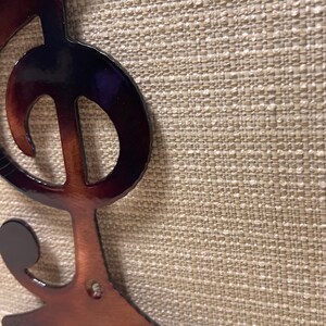 Wine Glass With Treble Clef Metal Wall Art Kitchen and Bar Decor - Etsy