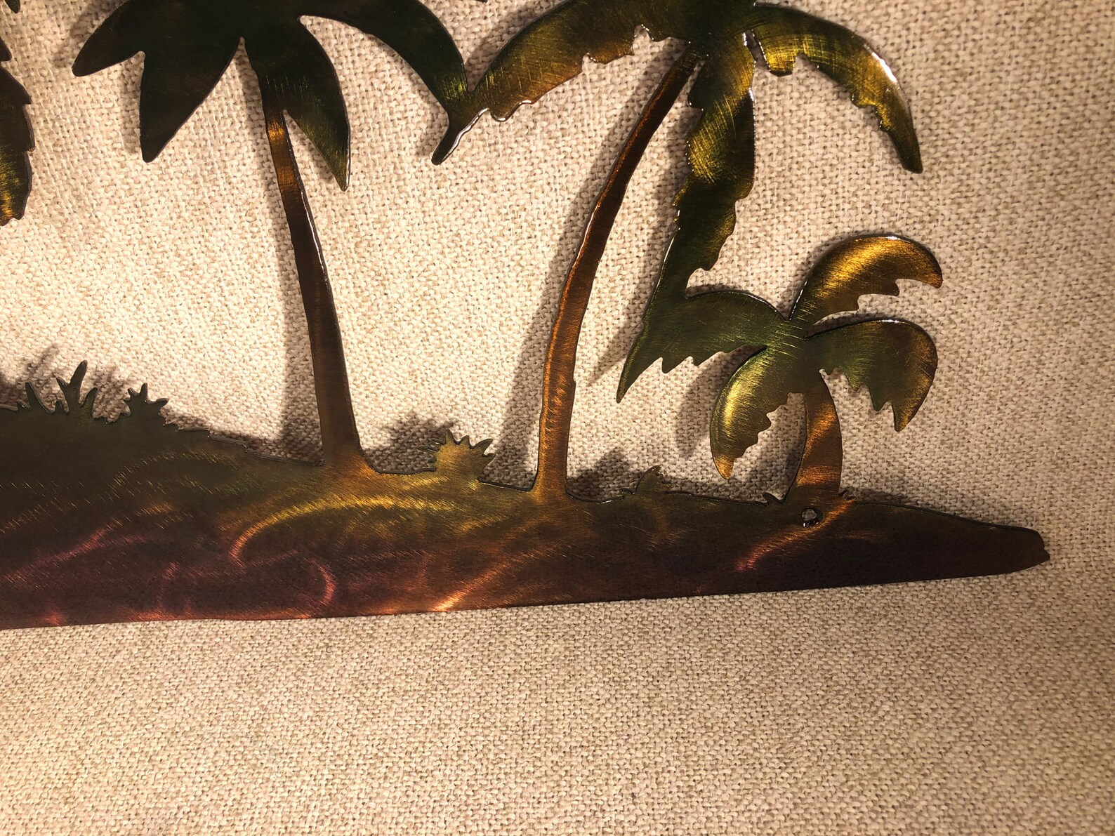 Palm Trees Scene Island Beach Decor Indoor or Outdoor Metal - Etsy