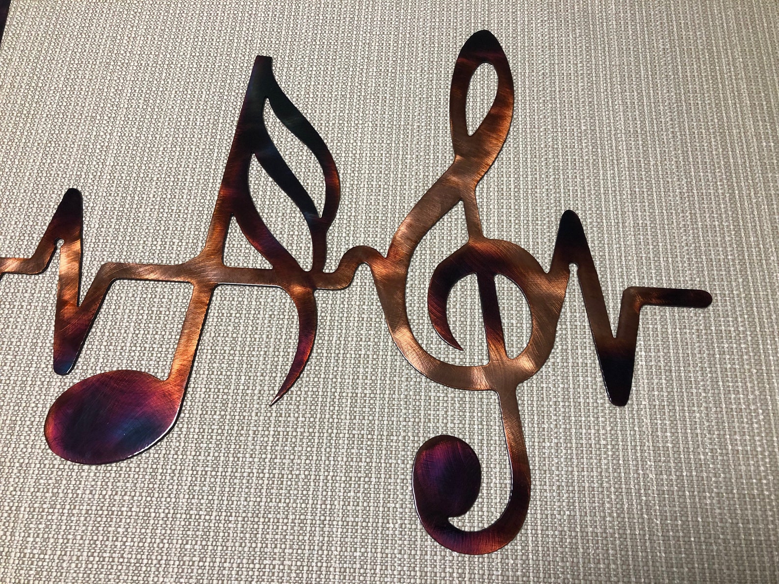 36 EKG Line Music Notes & Treble Clef Heartbeat Sinus Rhythm | Etsy