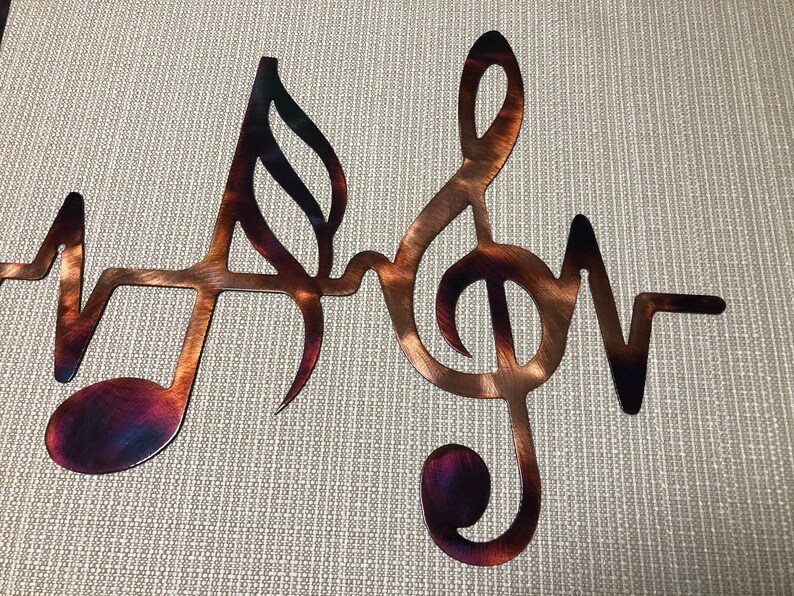 36 EKG Line Music Notes & Treble Clef Heartbeat Sinus Rhythm | Etsy