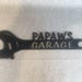 Papaw's Garage Papaws Shop Crescent Wrench Tool Metal Art Man Cave ...