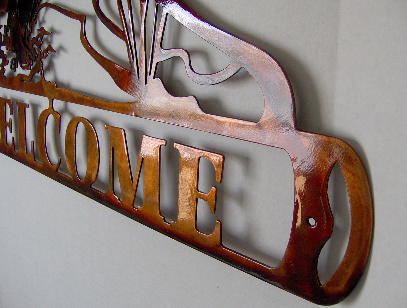 Duck Landing on Water Welcome Sign Indoor or Outdoor Metal | Etsy