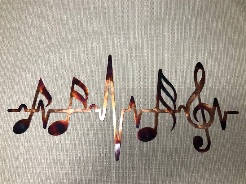 36 EKG Line Music Notes & Treble Clef Heartbeat Sinus Rhythm | Etsy
