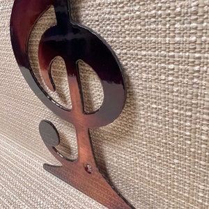 Wine Glass With Treble Clef Metal Wall Art Kitchen and Bar Decor - Etsy