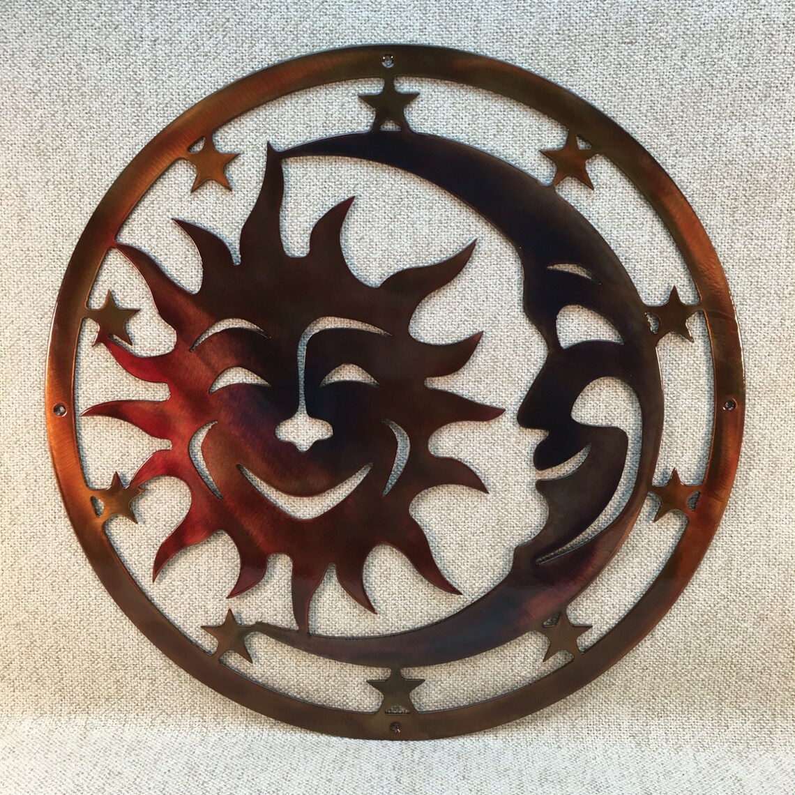 Sun Moon & Stars Celestial Indoor or Outdoor Plasma Cut - Etsy