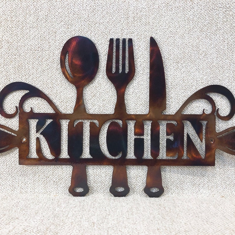 Metal Wall Art Kitchen - Etsy