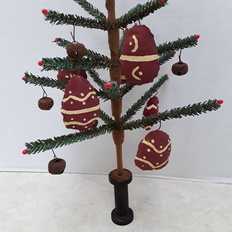 Primitive Faux German Single Feather Tree With Rusty Star and | Etsy