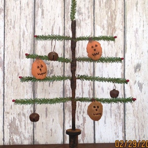 Primitive Faux German Single Feather Tree With Rusty Star and - Etsy