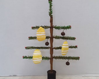 Primitive Faux German Single Feather Tree With Rusty Star and - Etsy