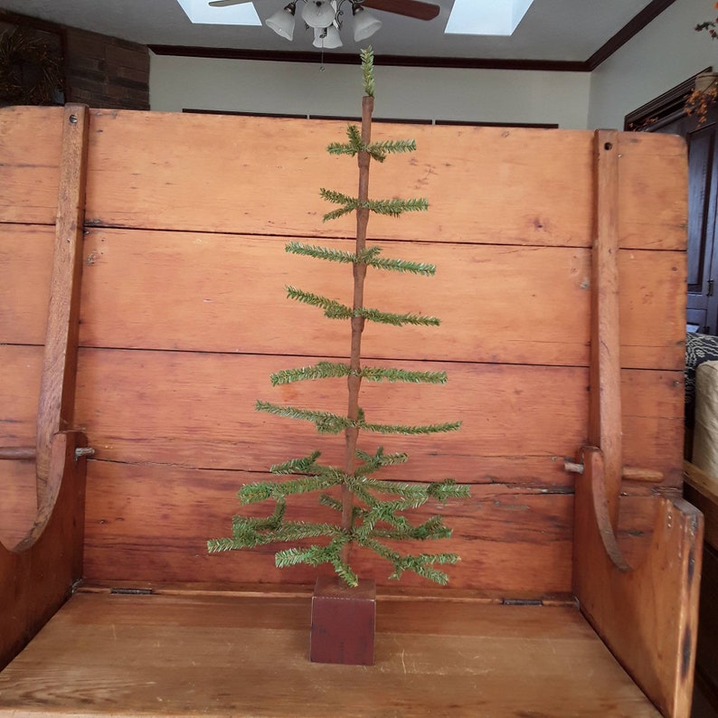 Primitive Easter Faux Feather Tree With Yelloware Ornaments - Etsy