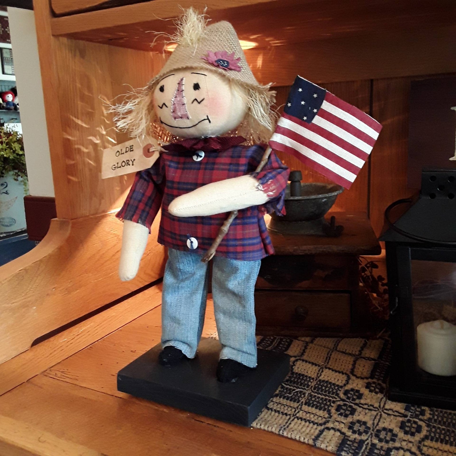 Primitive Fall Pumpkin Doll Fall Scarecrow Girl Primitive - Etsy