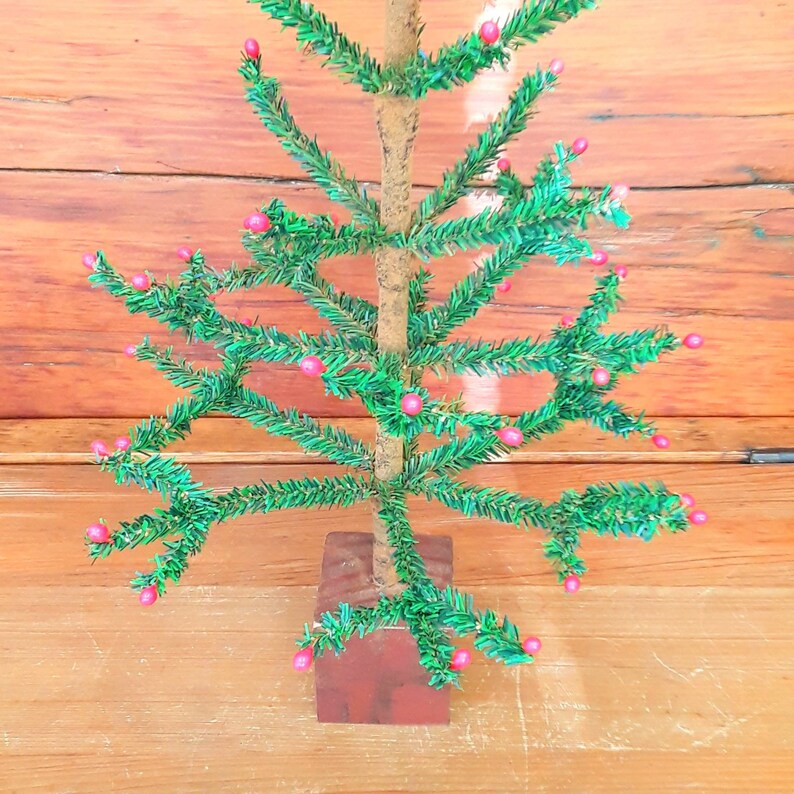Primitive Christmas / Winter Faux Feather Tree Nearly 3 Feet - Etsy