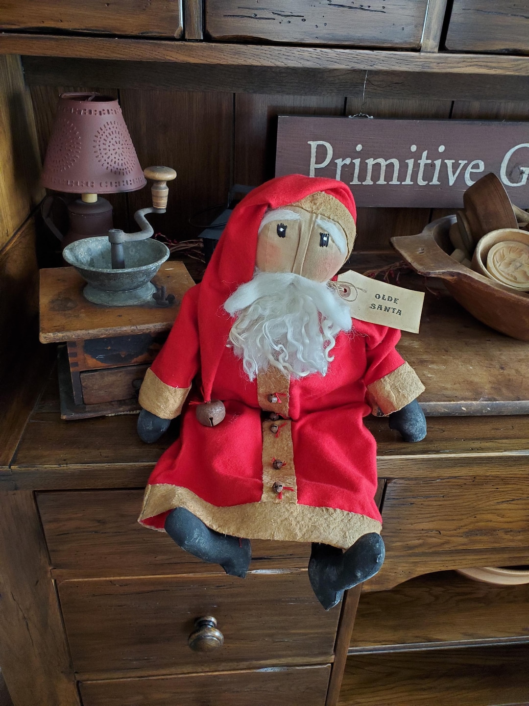 Primitive Santa, Olde World Santa, Primitive Christmas, Santa, St. Nick ...