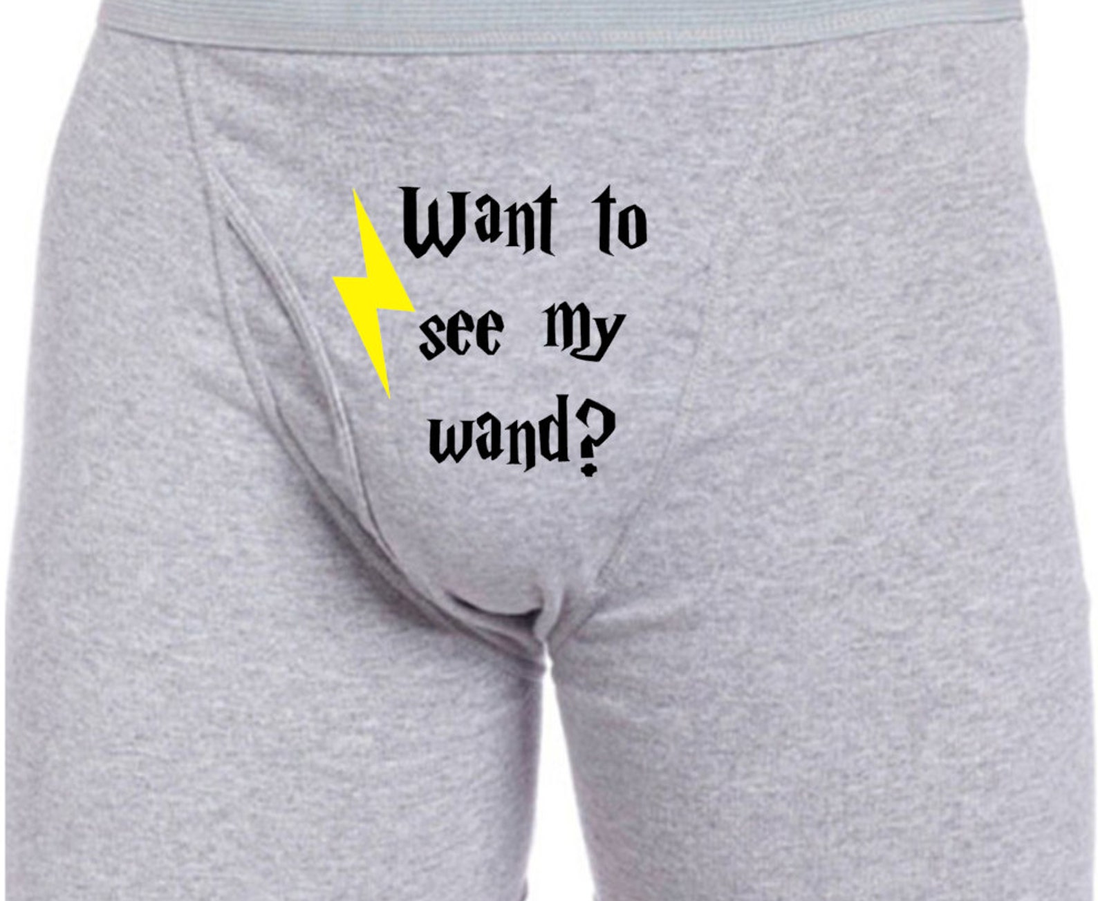 Custom Boxer Briefs Magic Wand Geek Wizard Underwear - Etsy