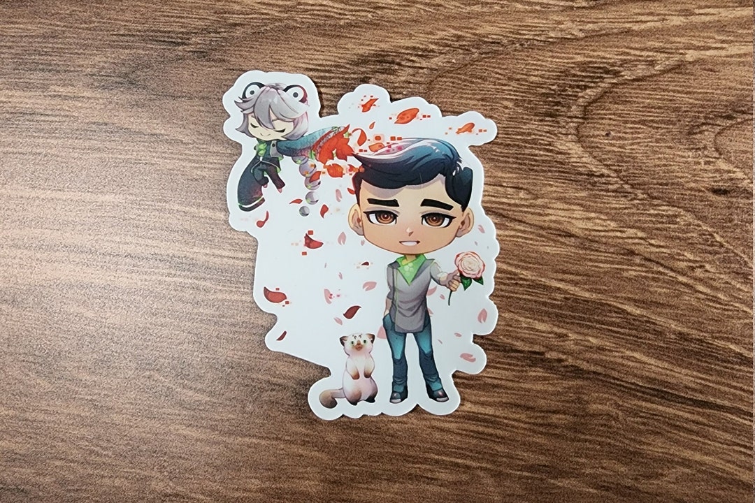 Takashi Chibi Matte Vinyl Die-cut Sticker - Etsy