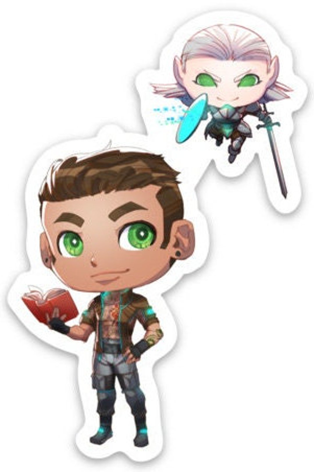 Jasper Chibi Matte Vinyl Die-cut Sticker - Etsy