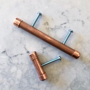 Copper Pinch Pulls & Knobs Low Profile - Etsy