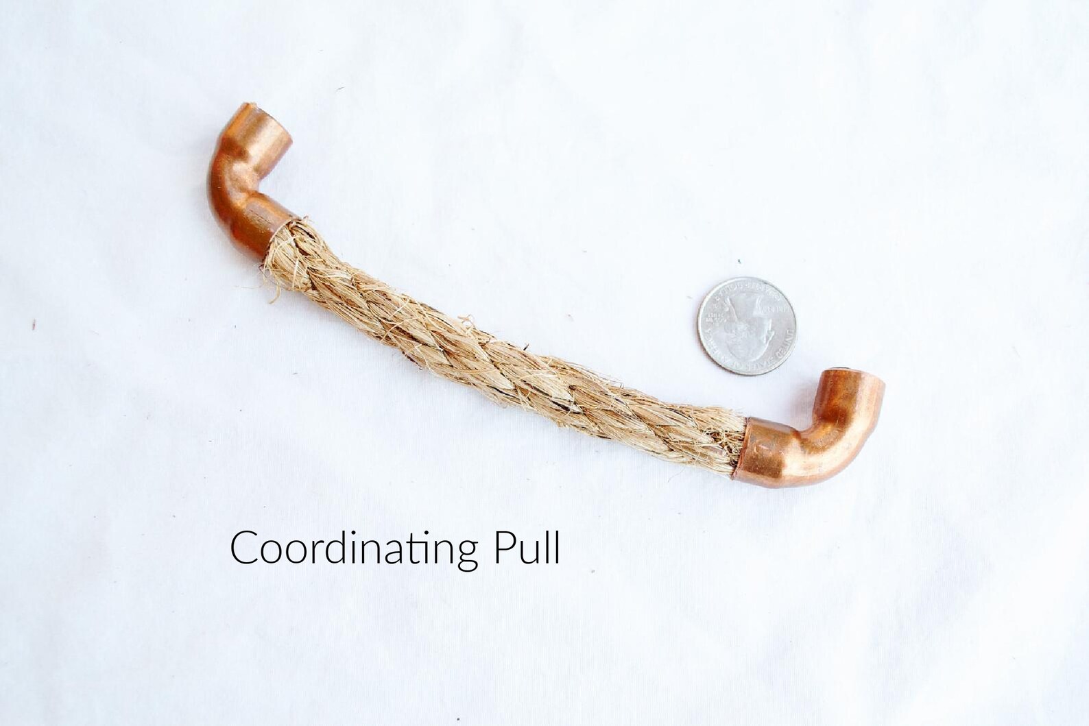 Rope Drawer Handle Cabinet Knob: Copper Pipe Straight End - Etsy