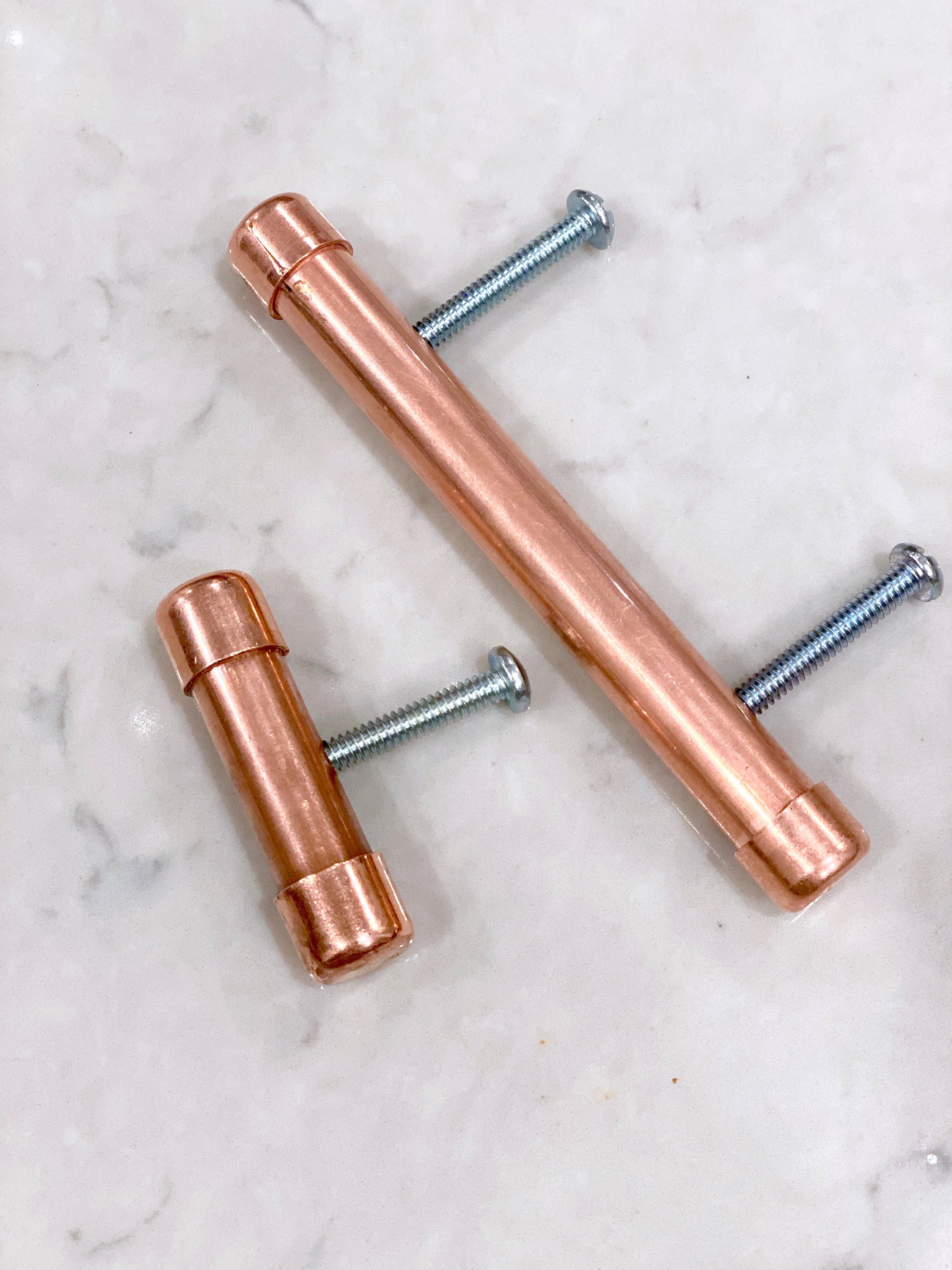 Copper Pinch Pulls & Knobs Low Profile - Etsy