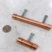Copper Pinch Pulls & Knobs Low Profile - Etsy