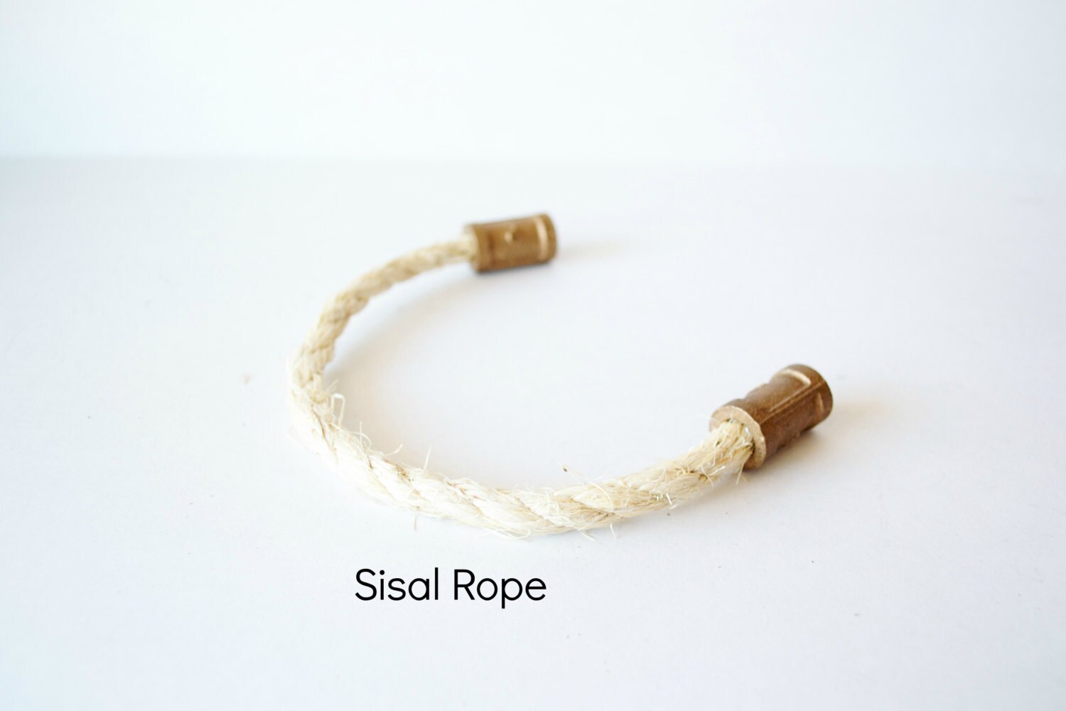 Rope Drawer Handle Cabinet Pull: Red Brass Pipe Straight End | Etsy