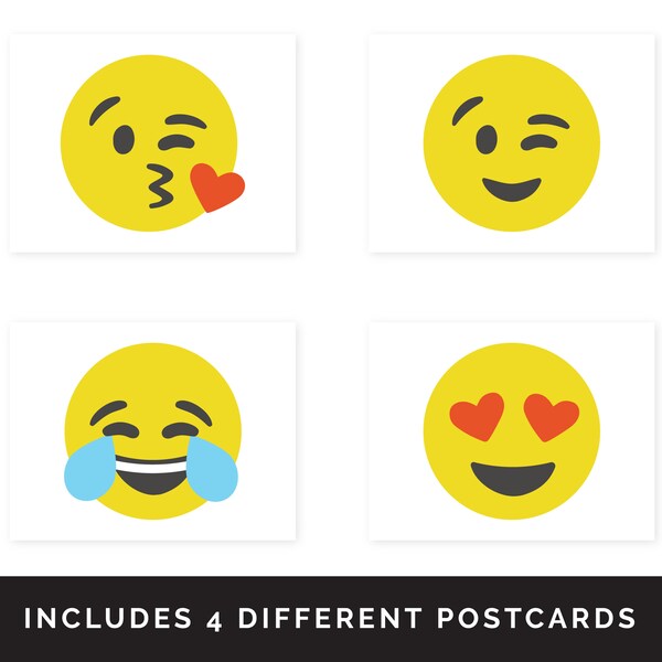 Emoji carte postale - Etsy France
