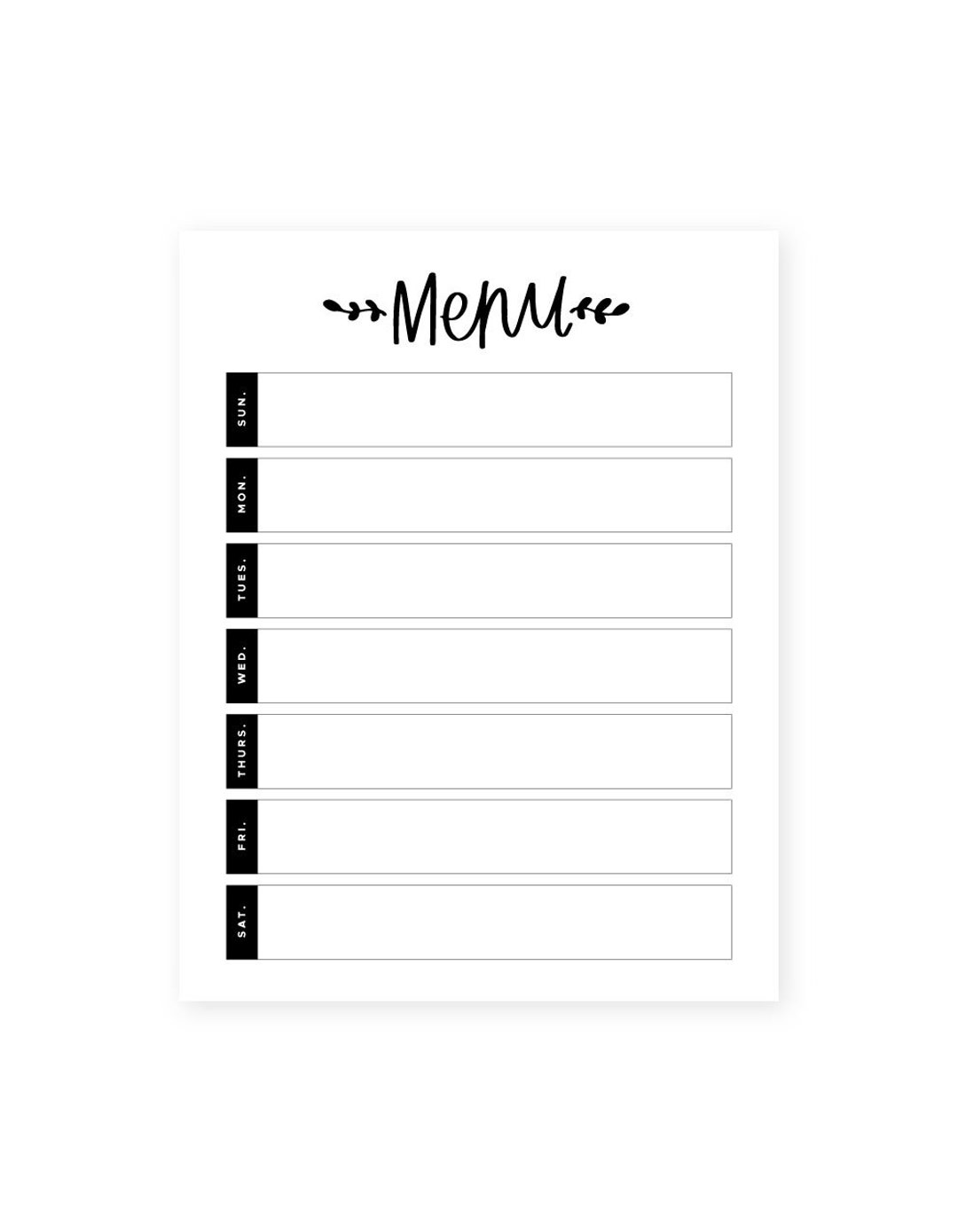 What's on the Menu? Fridge List • Instant Download • Dinner List ...