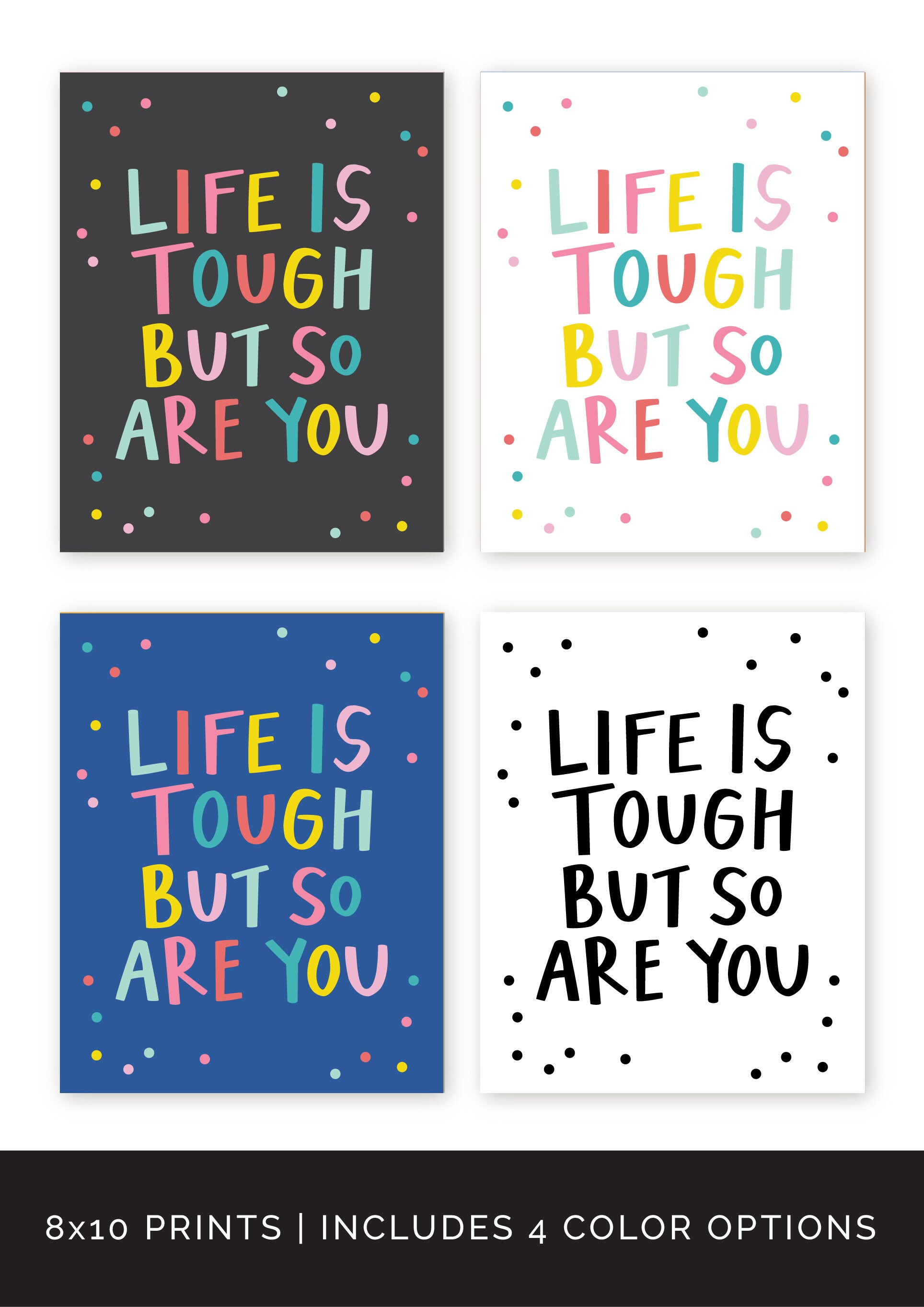 Life is Tough Digital Art Print Instant Download Includes - Etsy