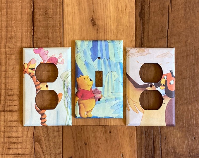 Winnie the Pooh Light Switch Plate and Electrical Cover, Winnie the ...